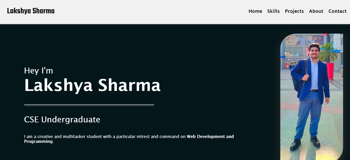 Lakshya Sharma - Portfolio